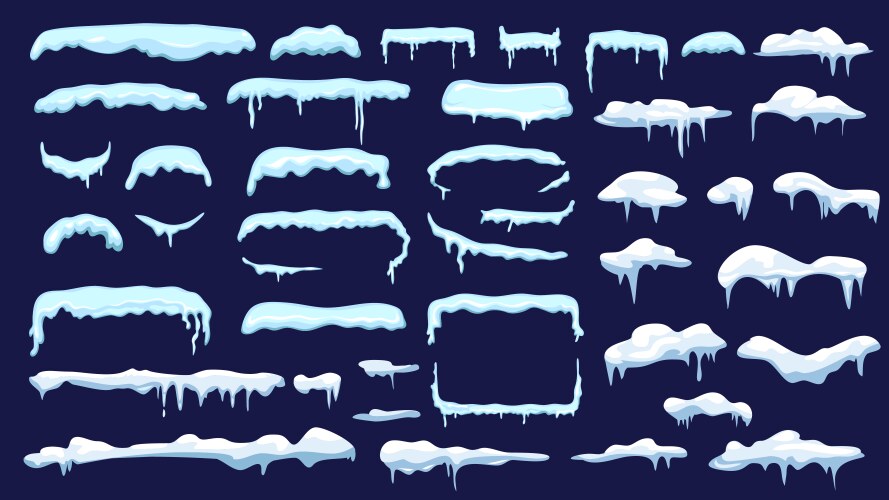Snow Dripping Vector Images (over 850)
