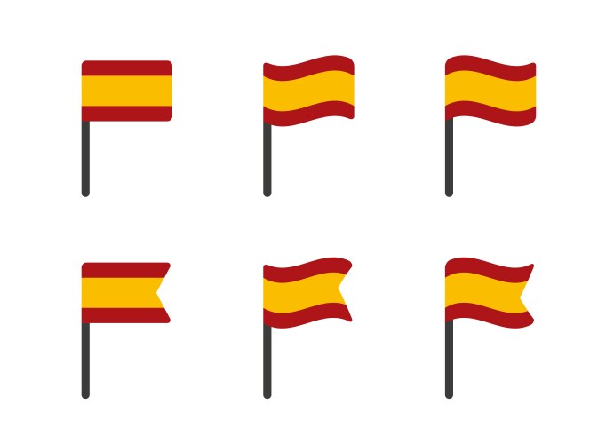 Spain travel famous landmark symbols and spanish Vector Image