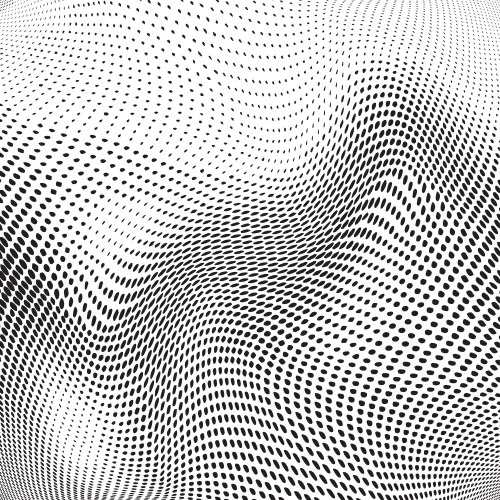 Warp free-form reticular array matrix lines Vector Image
