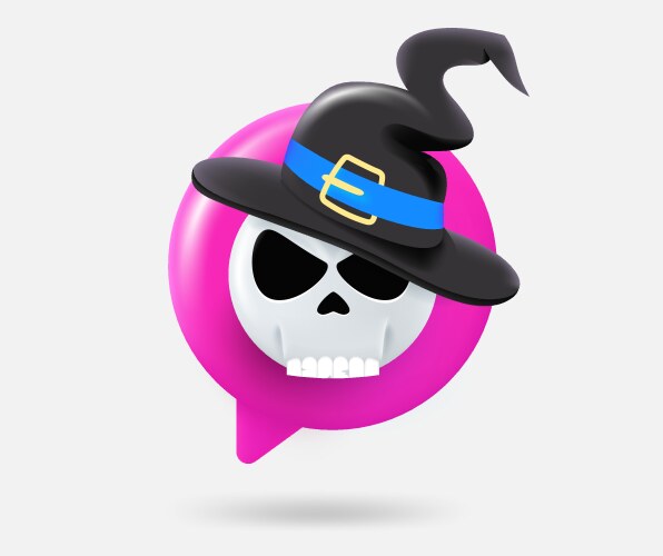 Cartoon halloween tomb emoji with rip inscription Vector Image