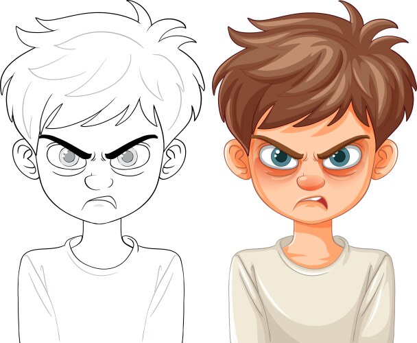 Angry Child Cartoon Vector Images (over 8,300)