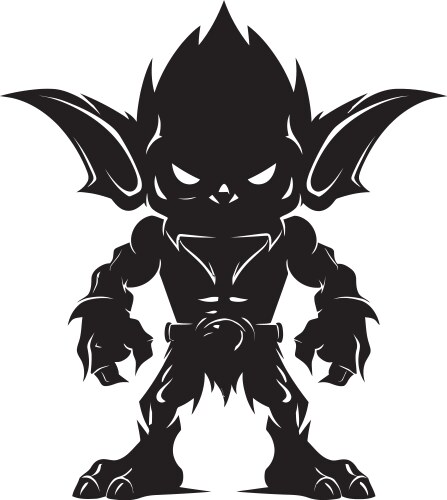 Diabolicaldwarf cartoon evil goblin goblingloom Vector Image