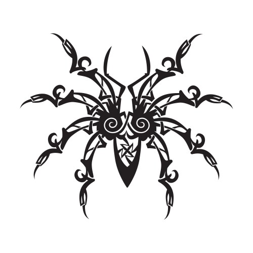 Gothic ornament tattoo Royalty Free Vector Image