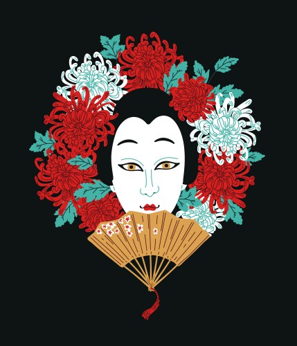 Kabuki Mask Vector Images (over 700)