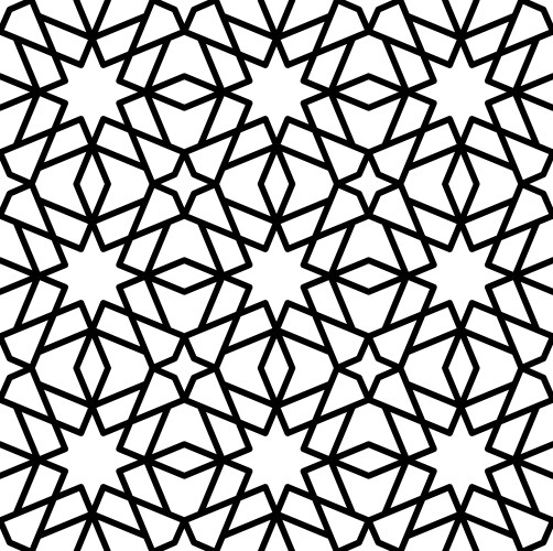 Mashrabiya arabesque arabic seamless pattern Vector Image