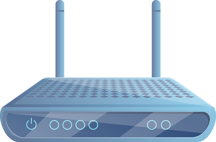 Wifi modem access icon cartoon style Royalty Free Vector