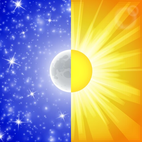 Day and night cycle diagram Royalty Free Vector Image