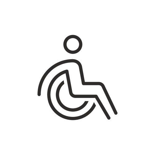Disability icon collection Royalty Free Vector Image