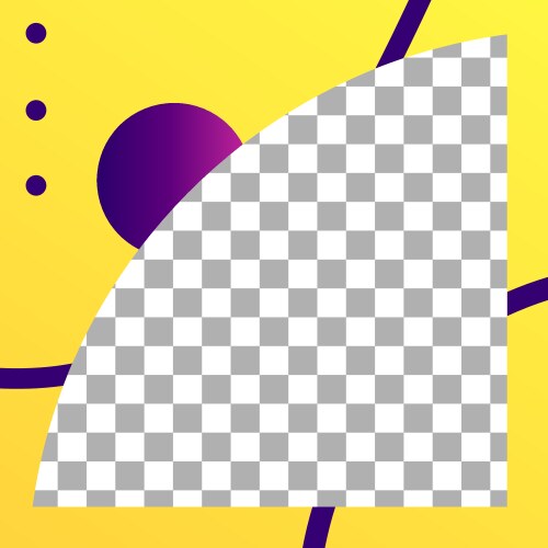 Fluid shapes post trendy photo frame Royalty Free Vector