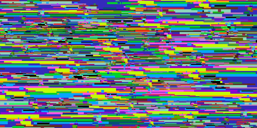 Glitch color elements set digital noise abstract Vector Image