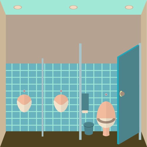 Toilet room Royalty Free Vector Image - VectorStock