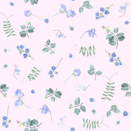 Tropic floral pattern Royalty Free Vector Image