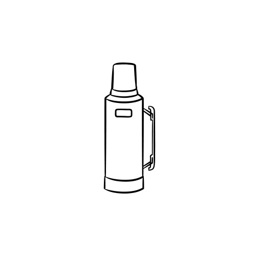 Sports water bottle hand drawn outline doodle icon