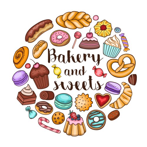 Sweets Royalty Free Vector Image - VectorStock