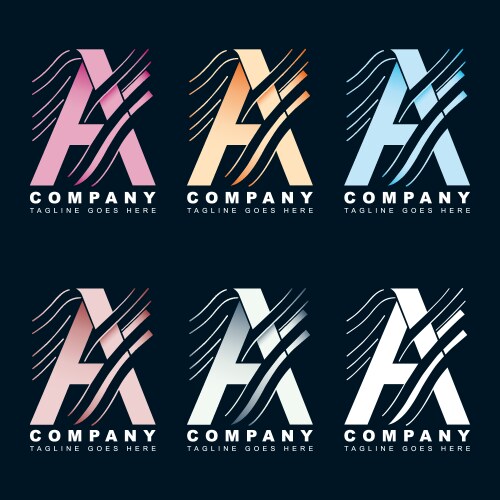 Creative letter a logo design template Royalty Free Vector