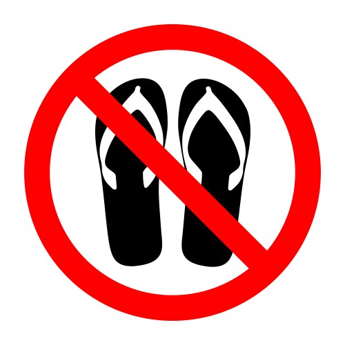 No Slipper Allowed Vector Images (over 100)