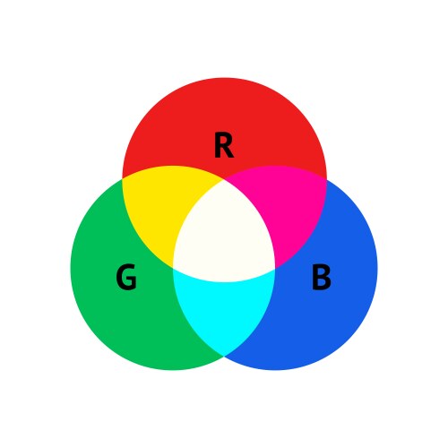 Rgb color wheel spectrum selector picker Vector Image