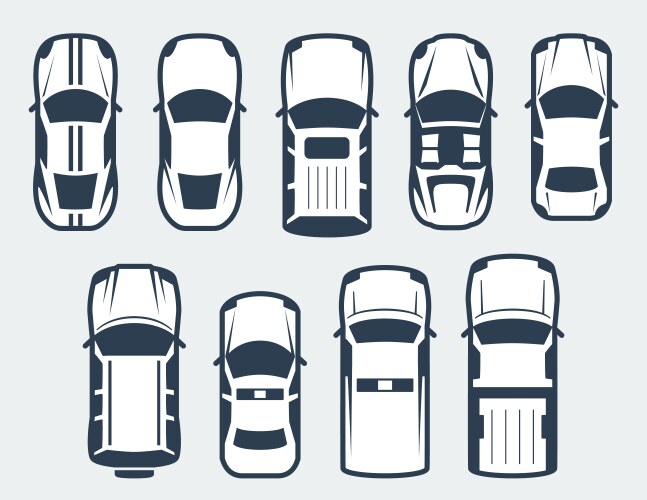 Car Top View Vector Images (over 8,100)