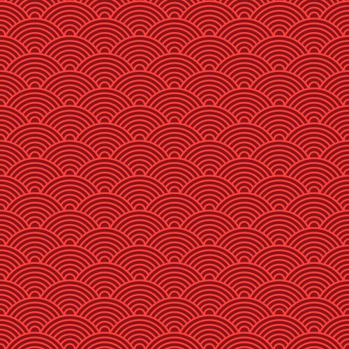 Black seigaiha luxurious japanese wave pattern Vector Image