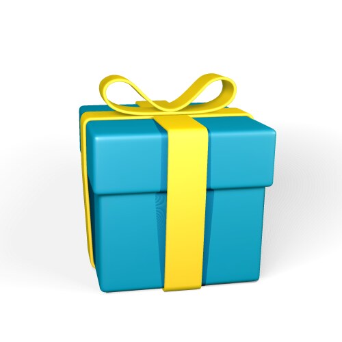 Stack of gift boxes blue and red ribbon bow Vector Image