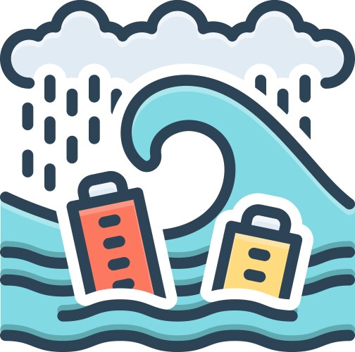 Tsunami Royalty Free Vector Image - VectorStock