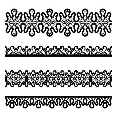 Realistic lace Royalty Free Vector Image - VectorStock