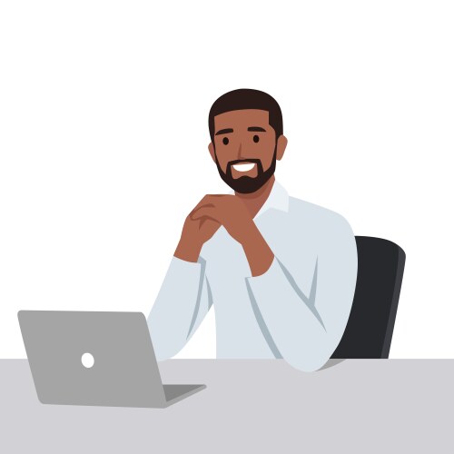 Man Sitting at Desk Cartoon Vector Images (over 8,500)