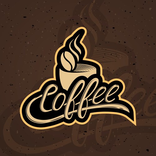 Coffee background Royalty Free Vector Image - VectorStock