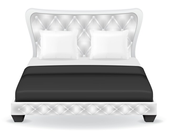 Bed single Royalty Free Vector Image - VectorStock