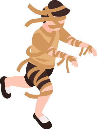 Mummy costume Royalty Free Vector Image - VectorStock