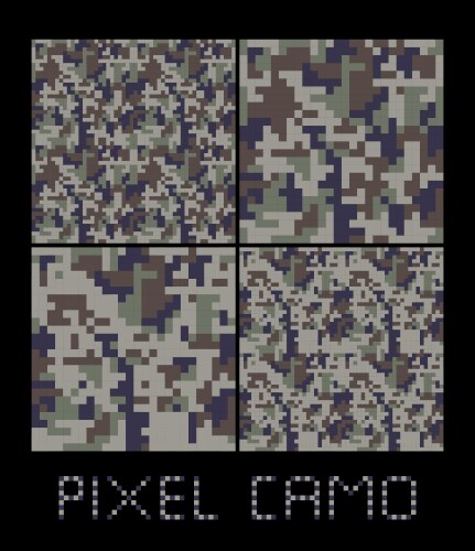 Pixel camo seamless pattern green forest Vector Image