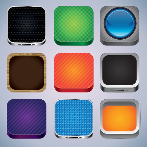 Background for the app icons-fruits part 2 Vector Image