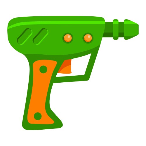 Laser bullet blaster emblematic futuristic photon Vector Image