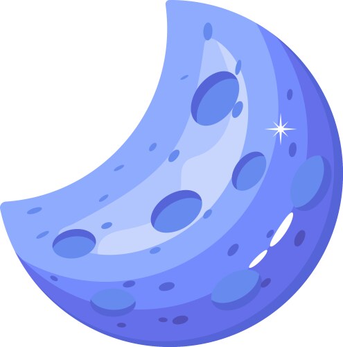 Half moon Royalty Free Vector Image - VectorStock