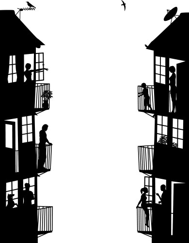 Apartment Silhouette Vector Images (over 46,000)
