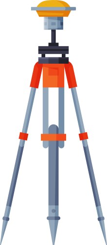 Geodetic leveling instrument geological or mining Vector Image