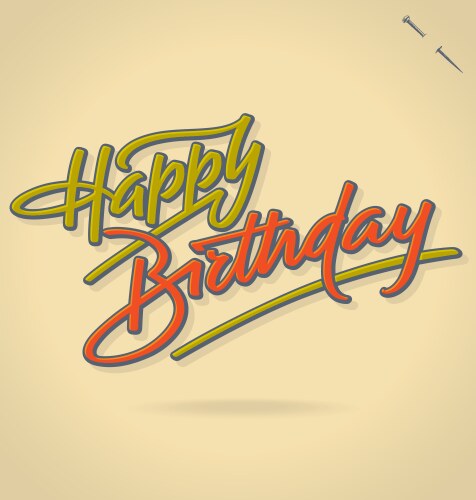 Birthday Calligraphy Happy Lettering Vector Images (over 14,000)