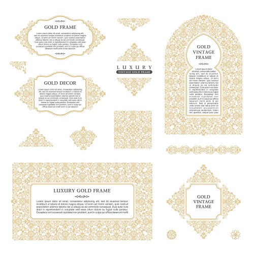 Arabic Gold Border Vector Images (over 15,000)