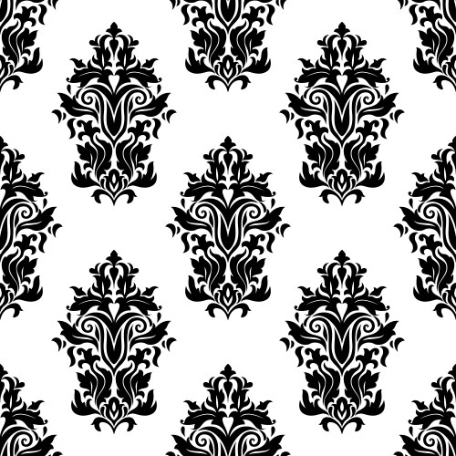Beautiful seamless damask pattern Royalty Free Vector Image