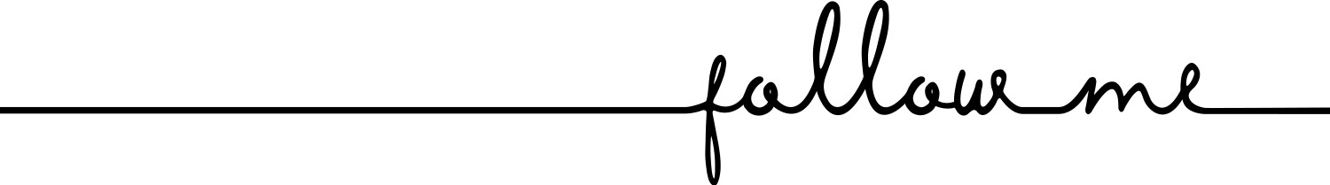 Follow - calligraphy word with hand drawn heart Vector Image