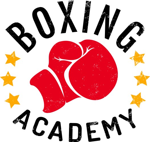 Vintage Boxing Logo Set Royalty Free Vector Image