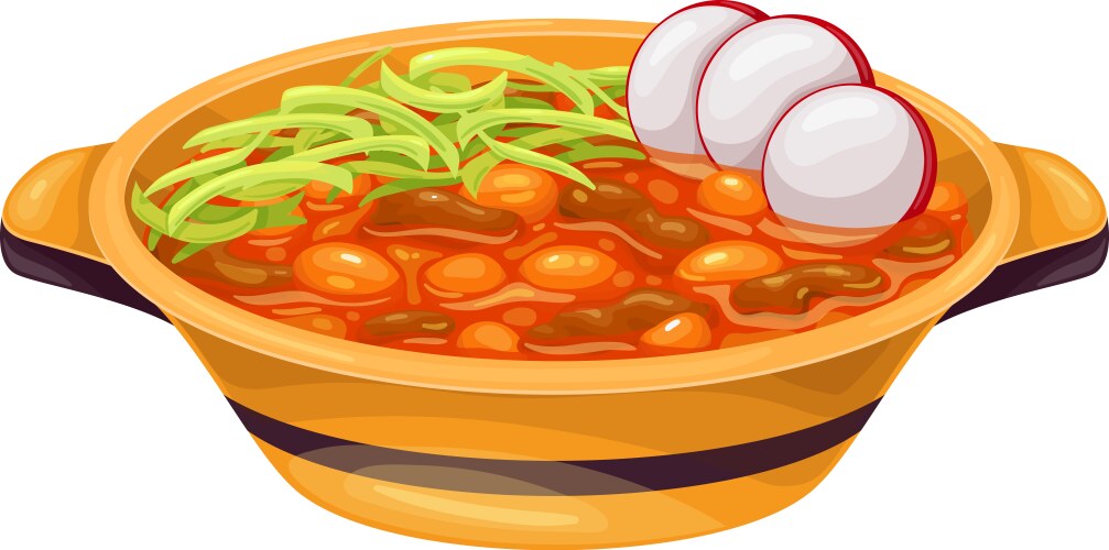 Mexican pozole icon Royalty Free Vector Image - VectorStock