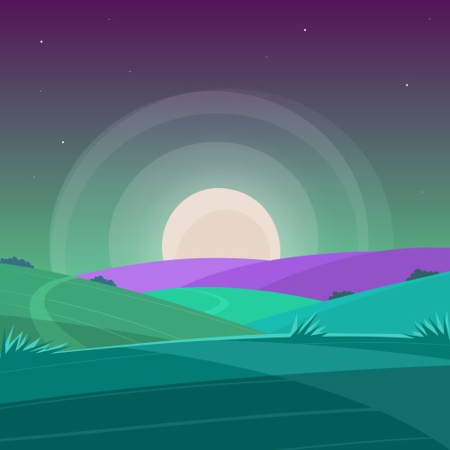 Day and night nature scene Royalty Free Vector Image