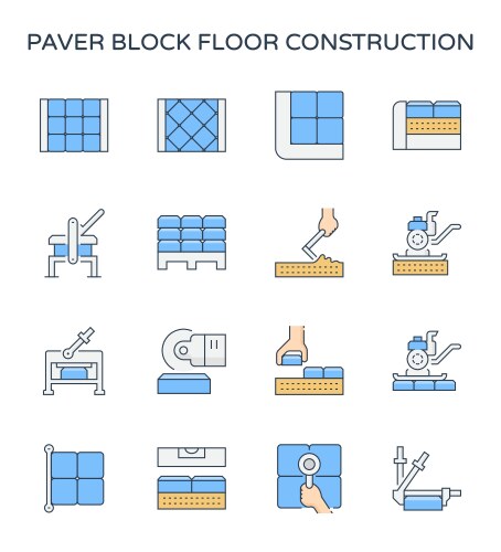 Paver block icon Royalty Free Vector Image - VectorStock