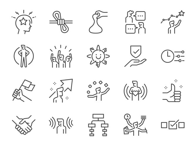 Critical thinking concept with icons and signs Vector Image