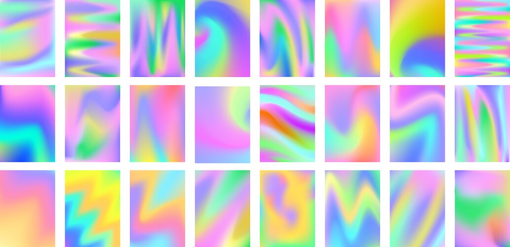 Vibrant gradient holographic texture Royalty Free Vector