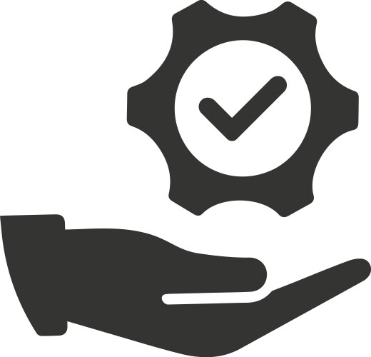 Engineering icon gear and wrench service symbol Vector Image