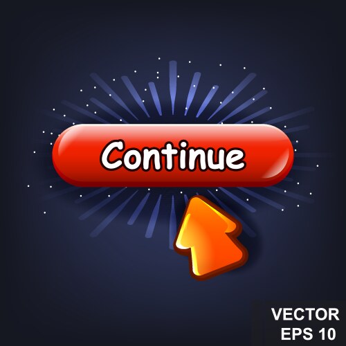 Download round game button cartoon Royalty Free Vector Image