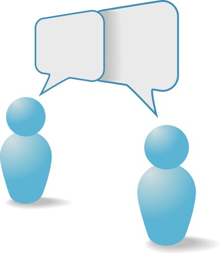 Two People Talking Icon Vector Images (over 2,500)