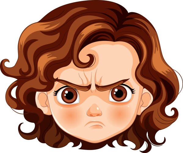 Cartoon girl with bow and lollipop Royalty Free Vector Image